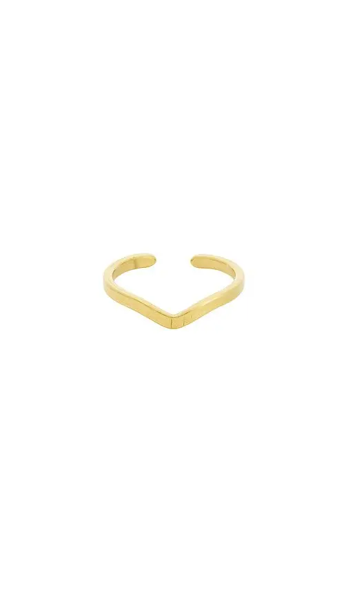 PETIT MOMENTS Isla Toe Ring In Metallic Gold - Waterproof & Gold