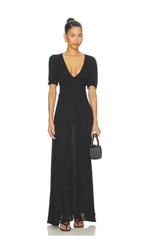 MORE TO COME Devin Maxi Dress - Black