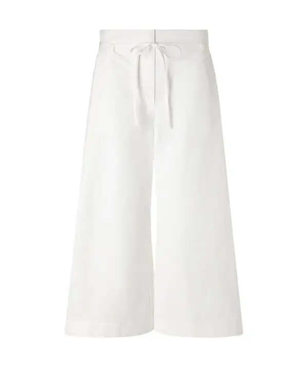 Jacquemus Le Marin High-rise Cotton-poplin Wide-leg Shorts - White