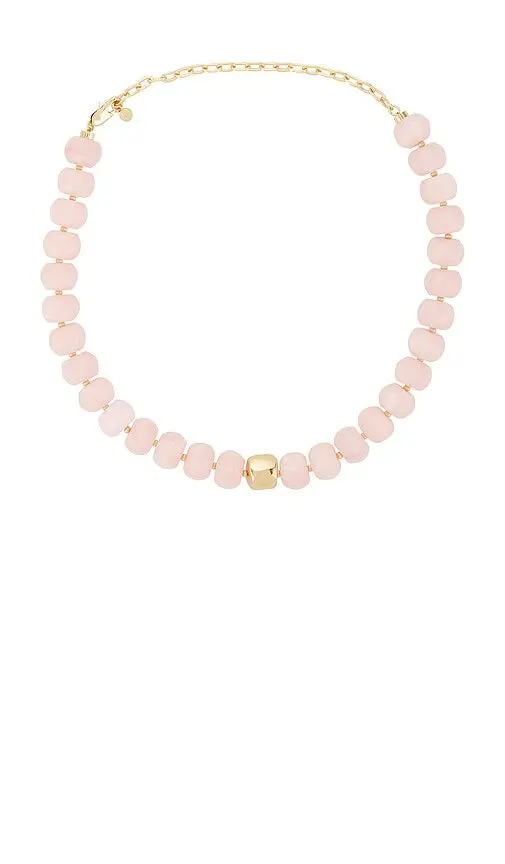 Ettika Power Bead Statement Necklace - Rose