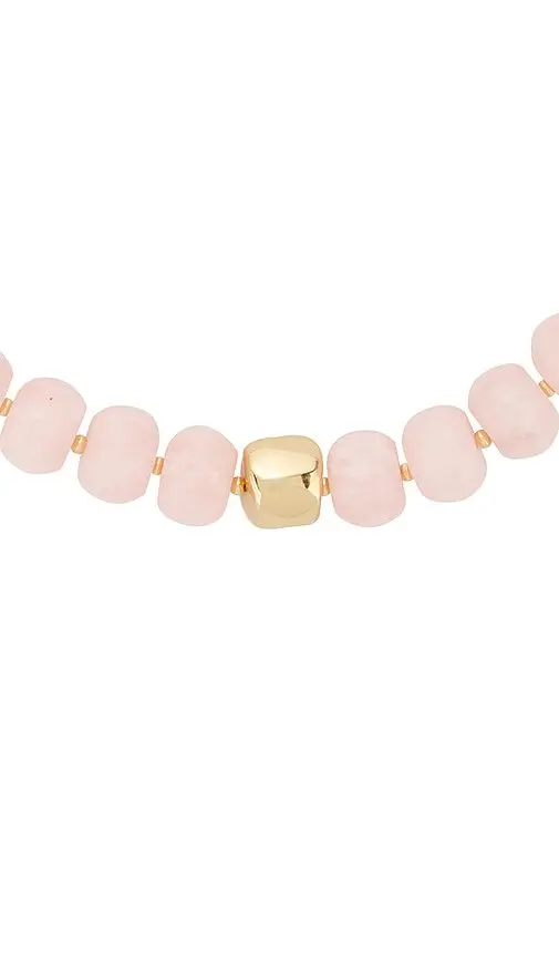 Ettika Power Bead Statement Necklace - Rose