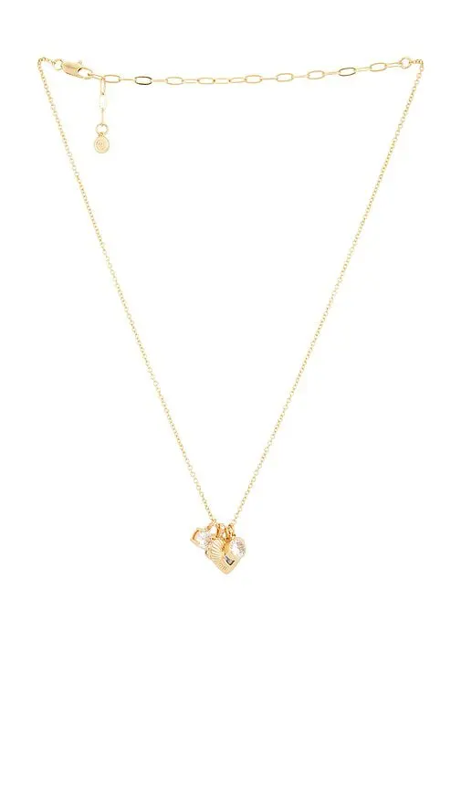 Ettika Trinket Trove Charm Necklace - Gold & Crystal