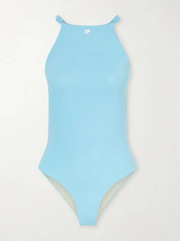 COURREGES Cut-out One-piece Swimsuit - Blue