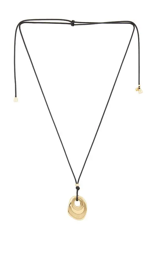 Ettika Melted Edge Pendant Necklace - Gold