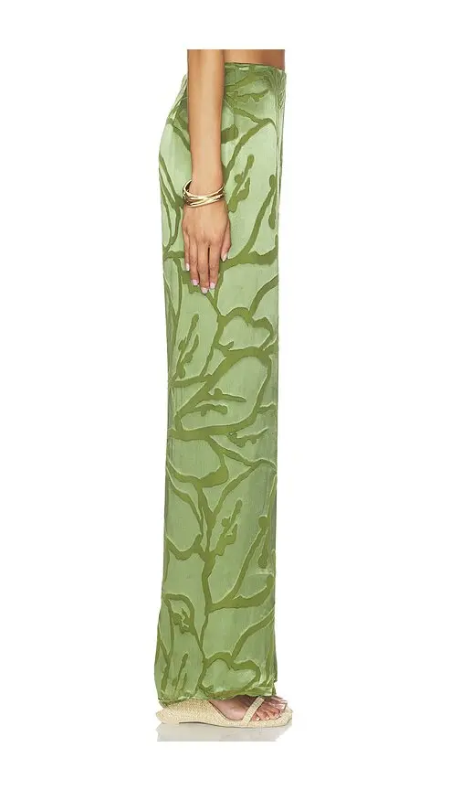 Cult Gaia Sara Pant In Abstract Print - Deep Pasture