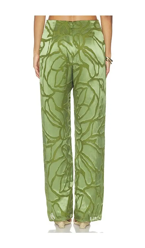 Cult Gaia Sara Pant In Abstract Print - Deep Pasture