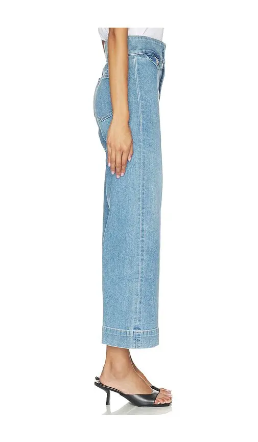 Joe's Jeans Ellia Wide Leg Ankle Jeans In Denim-medium