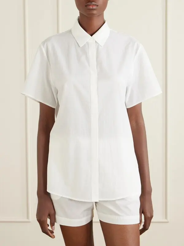 LIDO Cotton Shirt - Neutrals