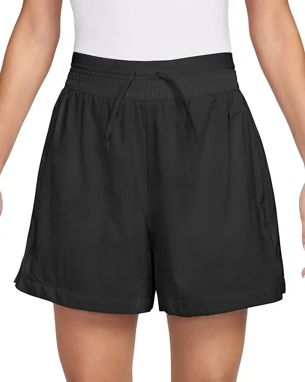 Nike Sportswear Loose High-waisted Lightweight Ripstop Shorts - Black/black