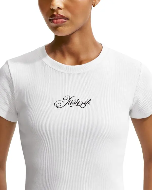 Nike Sportswear Ribbed Cropped Tee