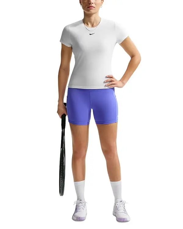 Nike Victory Dri-fit Short Sleeve Tennis Top - White/black