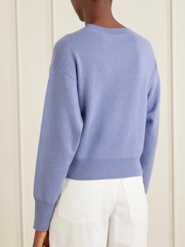Le Kasha Menorca Cropped Cashmere Sweater - Blue