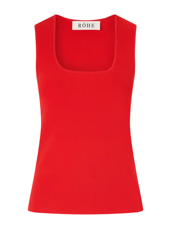 RÓHE Knitted Tank - Red