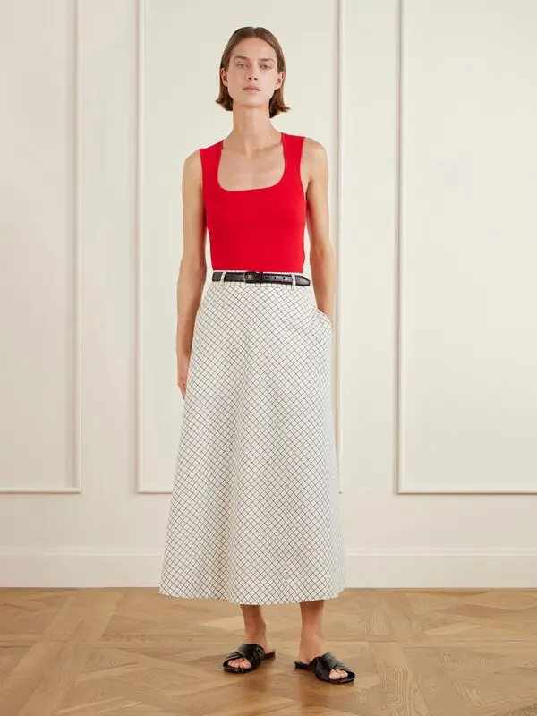 RÓHE Knitted Tank - Red