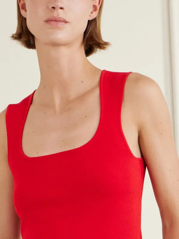 RÓHE Knitted Tank - Red