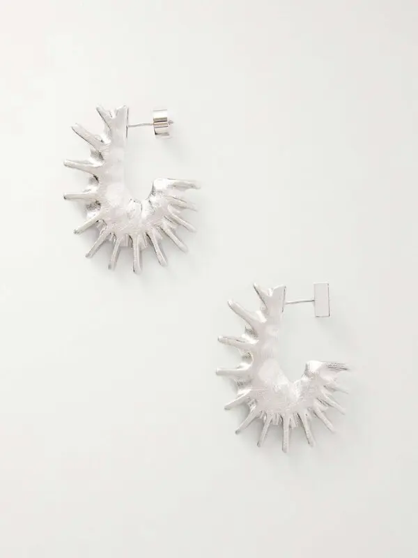 Jacquemus Les Boucles Hippocampe Stud Earrings - Silver