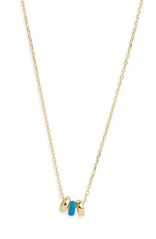 Argento Vivo Sterling Silver Bead Charm Necklace - Gold