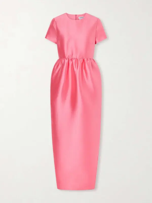 Bernadette Lexi Silk-blend Gown - Fuchsia