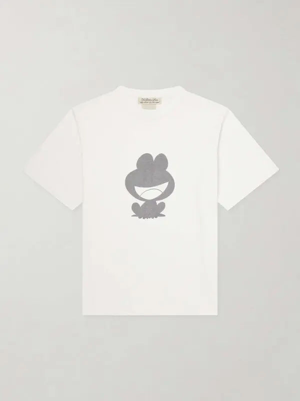 REMI RELIEF Frog Printed Cotton-jersey T-shirt