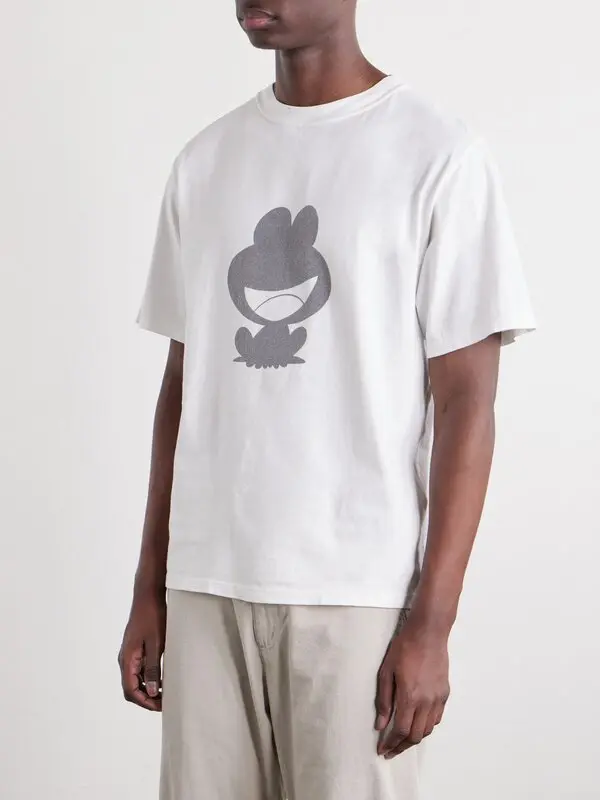REMI RELIEF Frog Printed Cotton-jersey T-shirt