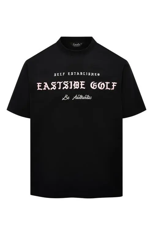 EASTSIDE GOLF Headline Graphic T-shirt - Black