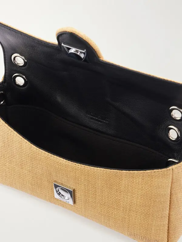 Jacquemus Le Bambino Chaîne Raffia-effect Shoulder Bag - Neutrals