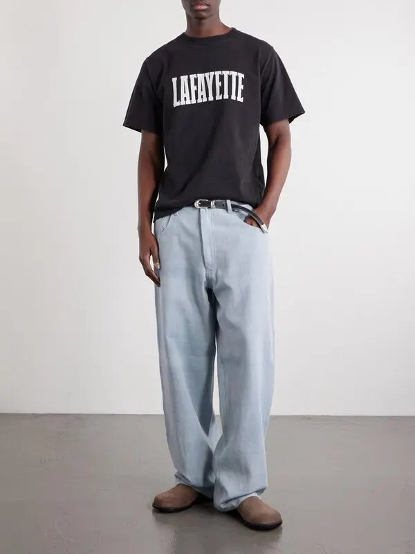 REMI RELIEF Lafayette Printed Cotton-jersey T-shirt