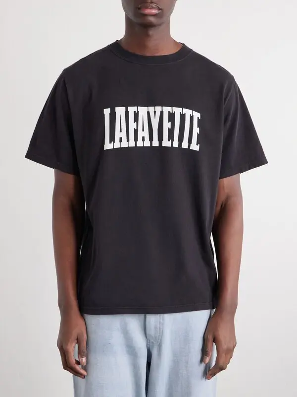 REMI RELIEF Lafayette Printed Cotton-jersey T-shirt