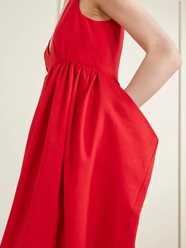 RÓHE Woven Midi Dress