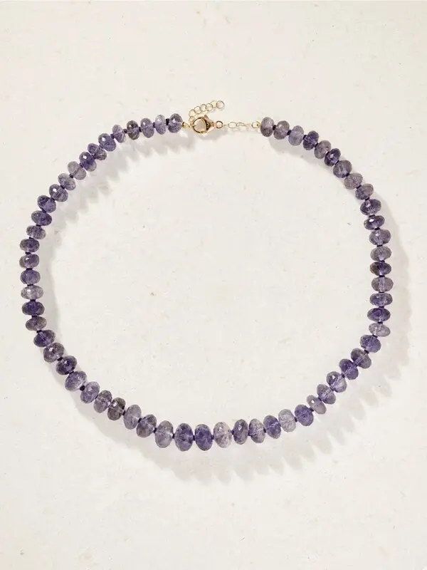Jia Jia Oracle 14-karat Gold Iolite Necklace - Blue