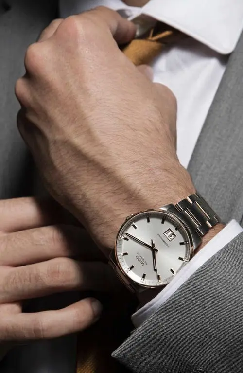 MIDO Commander Ii Skeleton Bracelet Watch - Silver