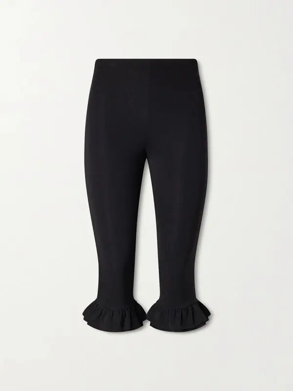 Jacquemus Le Playa Ruffled Jersey Shorts