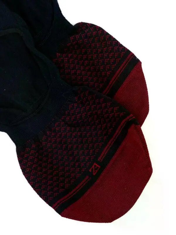 Zegna Geometric-pattern Invisible Socks