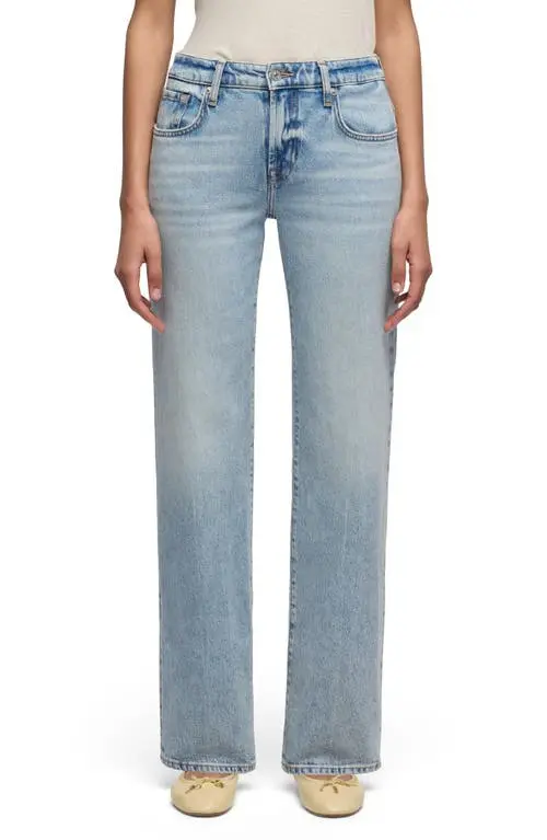 7 For All Mankind Calie Mid-rise Straight Leg Jeans - Ode To
