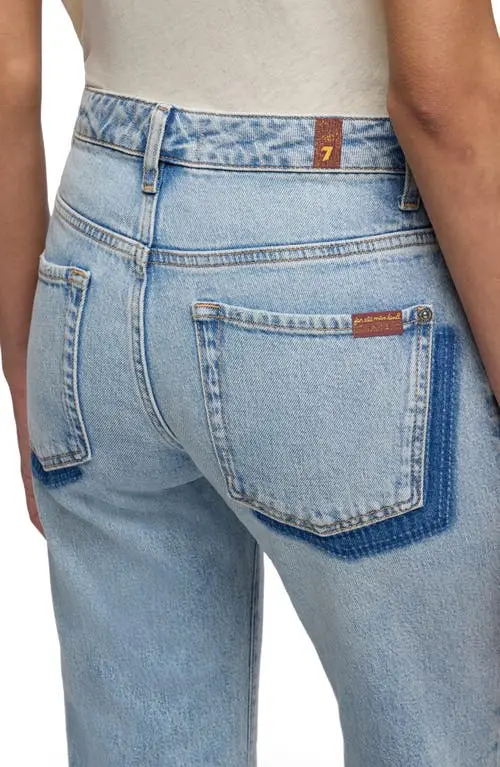 7 For All Mankind Calie Mid-rise Straight Leg Jeans - Ode To