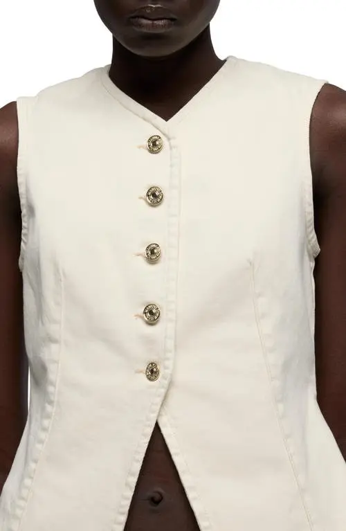 7 For All Mankind Denim Vest - Moondust