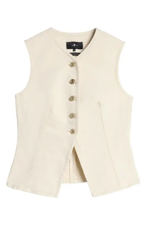 7 For All Mankind Denim Vest - Moondust