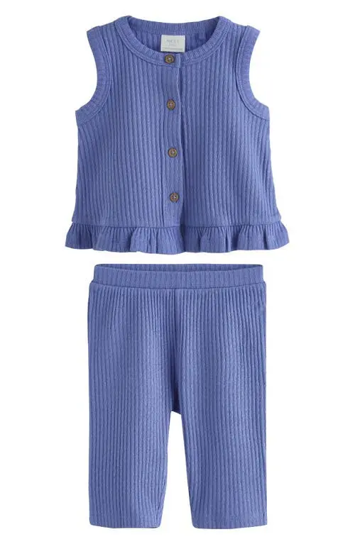 NEXT Ribbed Vest And Pants Set