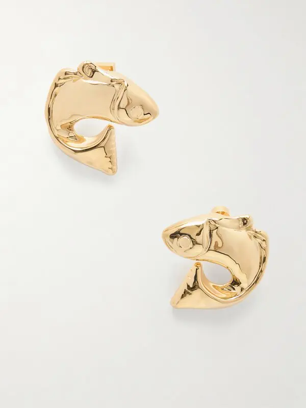 Jacquemus Poisson Earrings - Gold