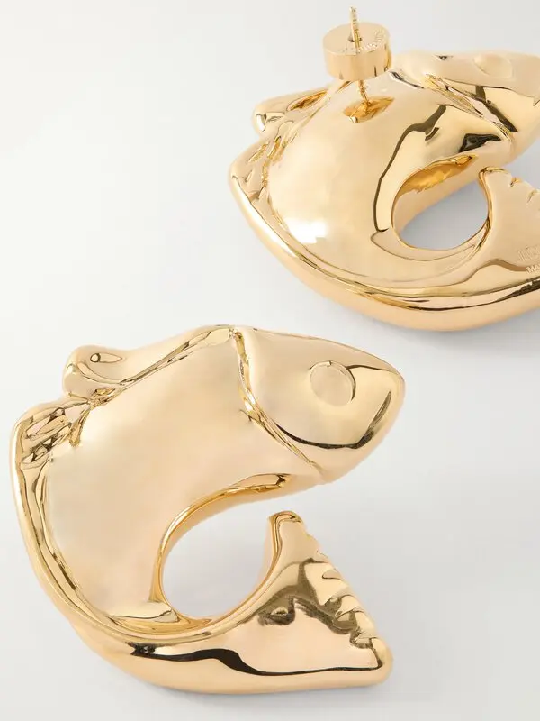 Jacquemus Poisson Earrings - Gold
