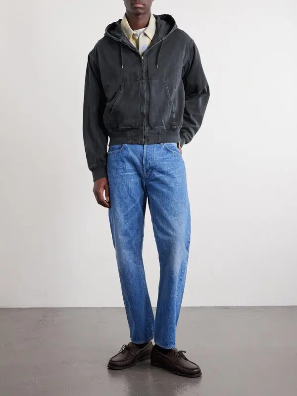 REMI RELIEF Cotton-twill Hooded Blouson Jacket
