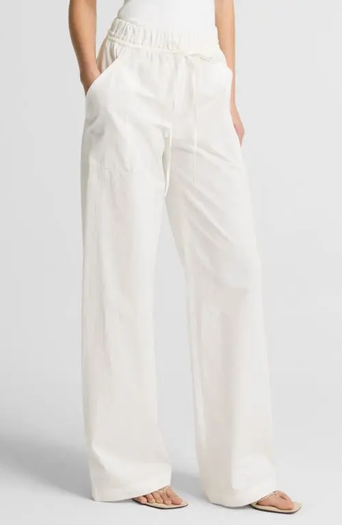 Vince Cotton Drawstring Pants - Off White