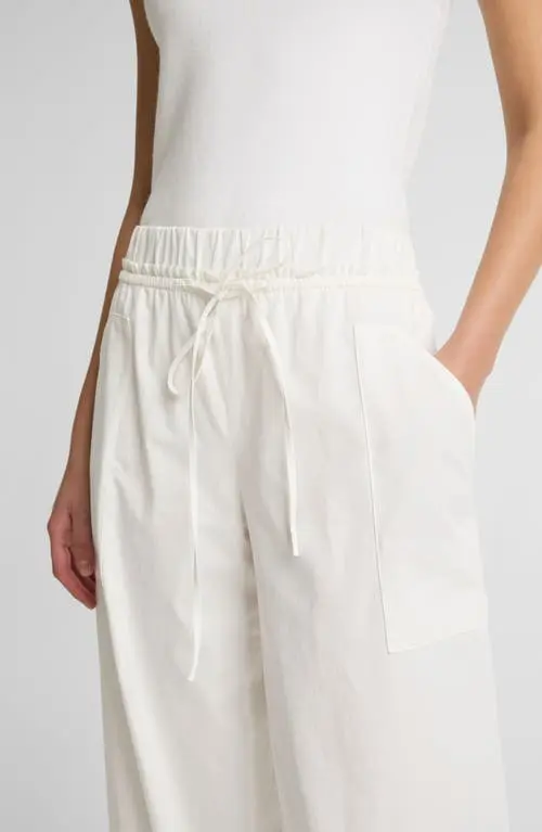 Vince Cotton Drawstring Pants - Off White