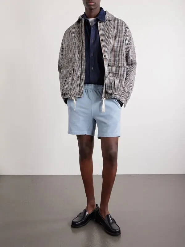 REMI RELIEF Straight-leg Cotton-jersey Shorts