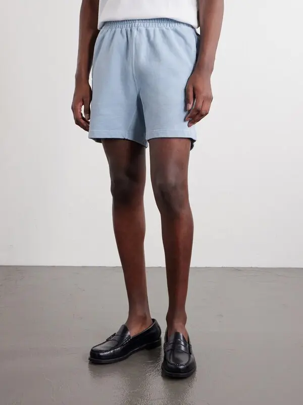REMI RELIEF Straight-leg Cotton-jersey Shorts