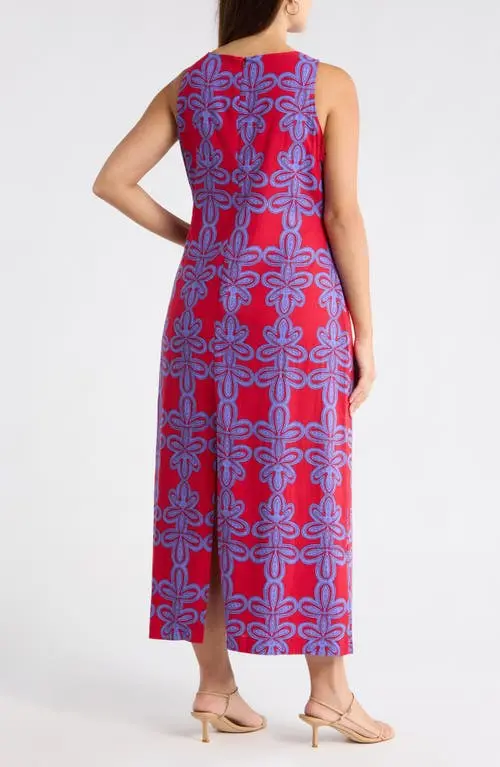 SUGARLIPS Abstract Print Maxi Dress