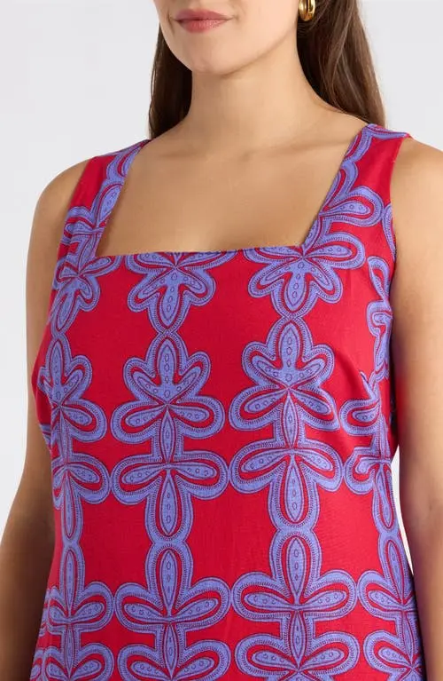 SUGARLIPS Abstract Print Maxi Dress