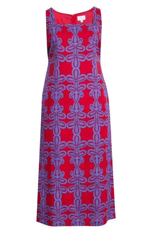 SUGARLIPS Abstract Print Maxi Dress
