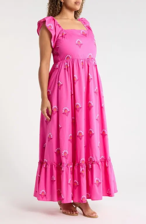 SUGARLIPS Scarlett Floral Mazy Cotton Maxi Dress