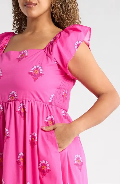 SUGARLIPS Scarlett Floral Mazy Cotton Maxi Dress